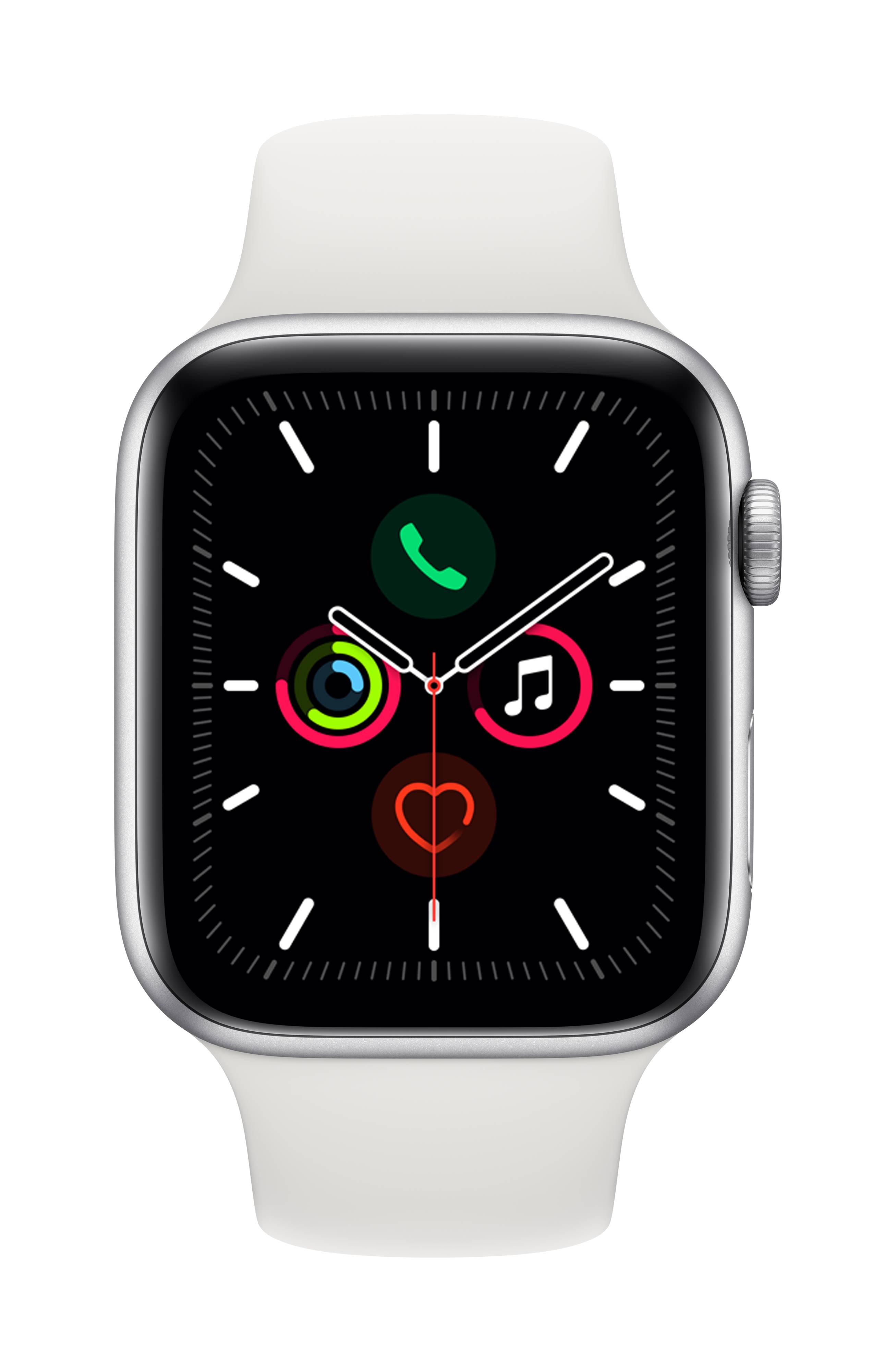 Apple Watch Series 5 GPS 44 mm hliníkový plášť stříbrná sportovní ...