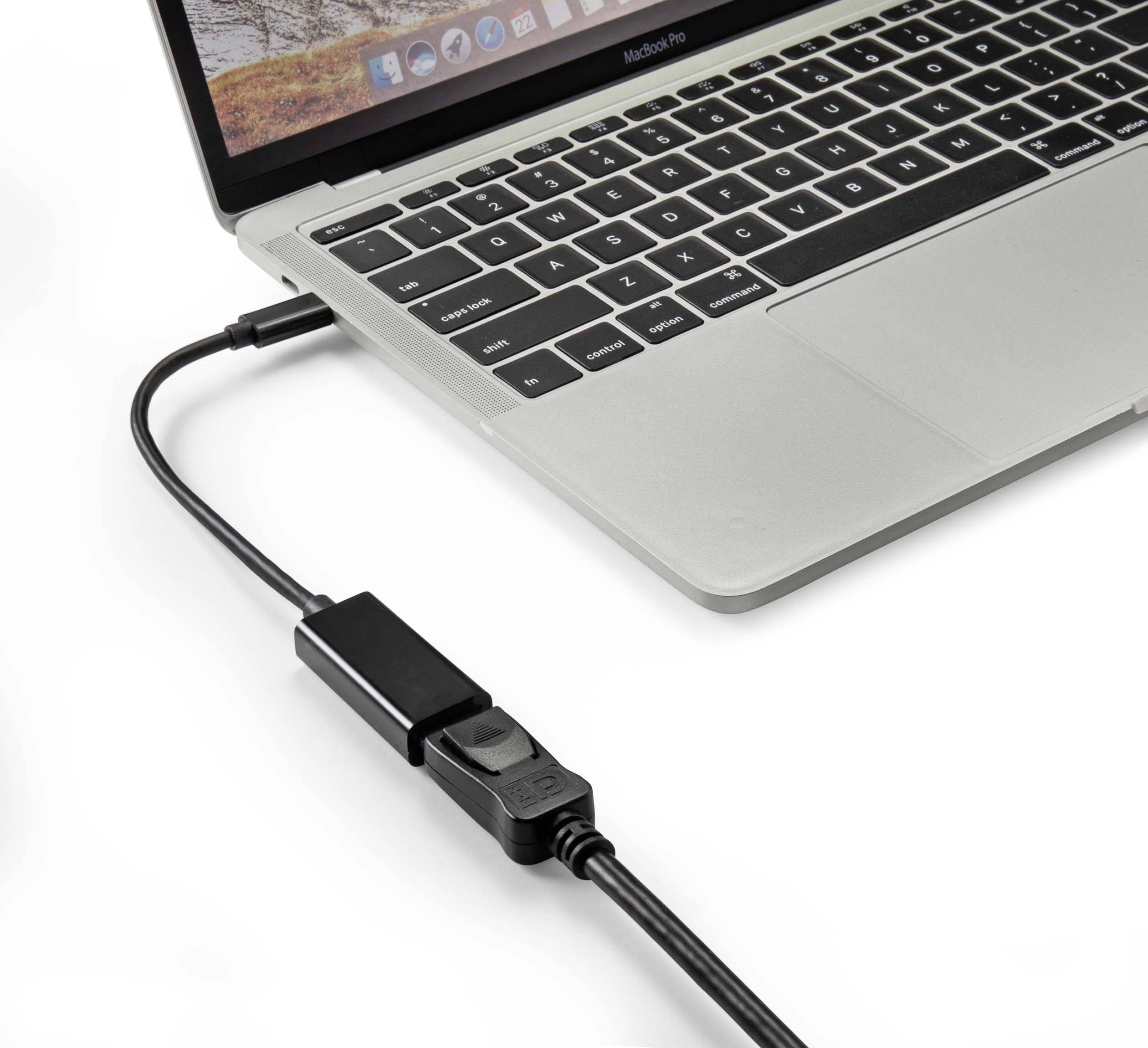 Renkforce USB-C® / DisplayPort kabelový adaptér USB-C ® zástrčka ...