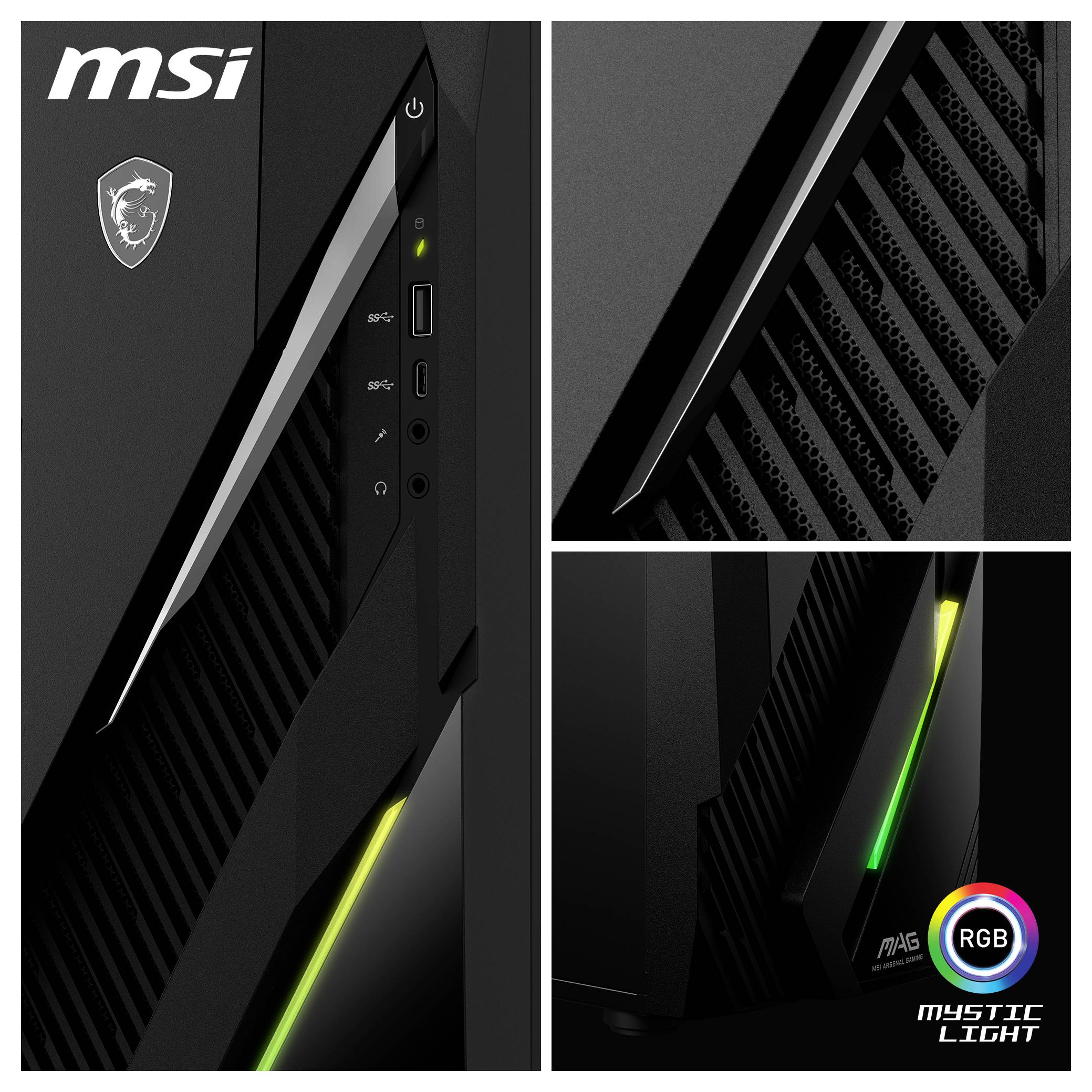 MSI Gaming PC MSI - Tower - - SSD - 1GbE, Wi-Fi 6E - W Intel® Core™ i5 ...