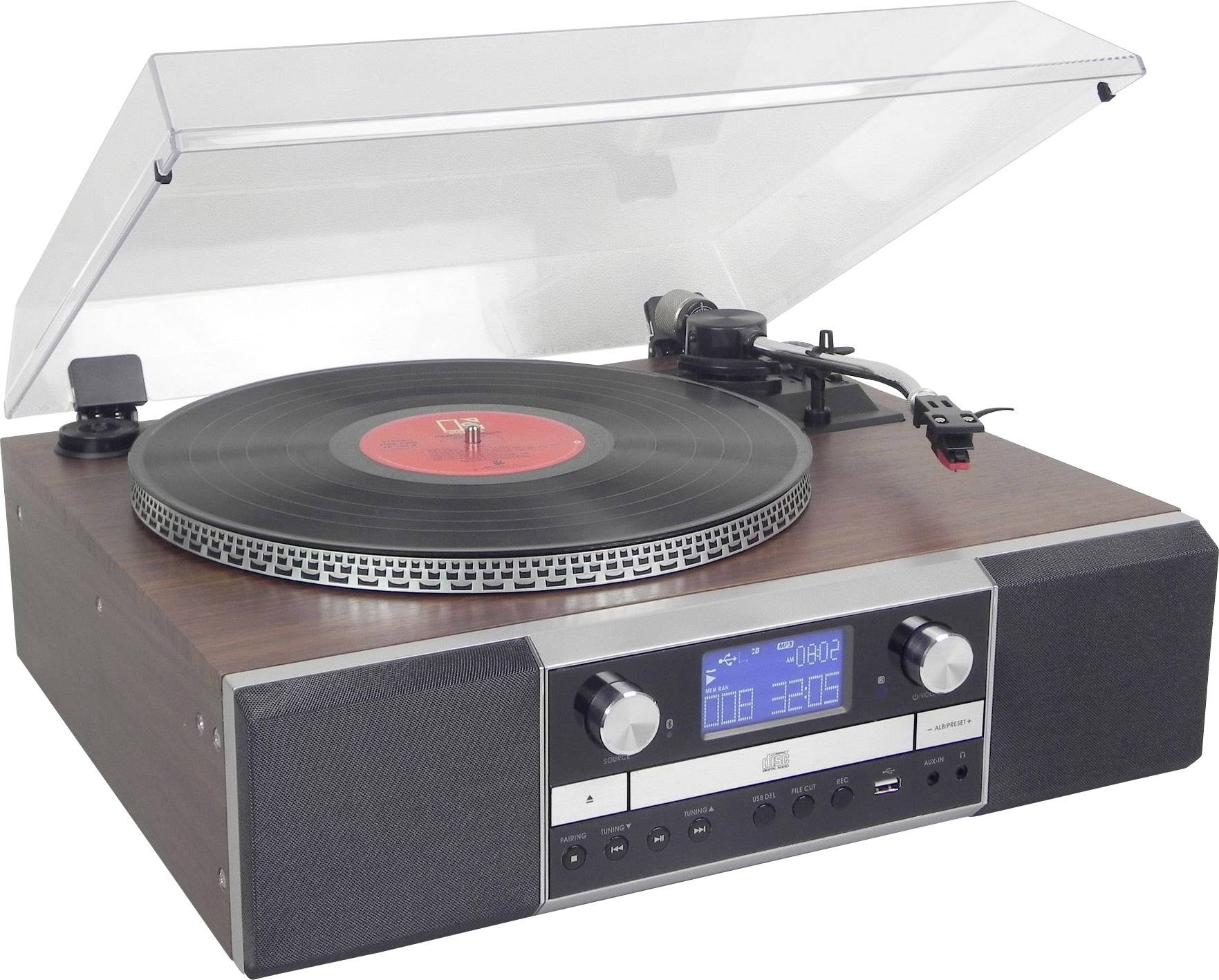soundmaster PL905 USB gramofon řemínkový pohon dřevo | Conrad.cz
