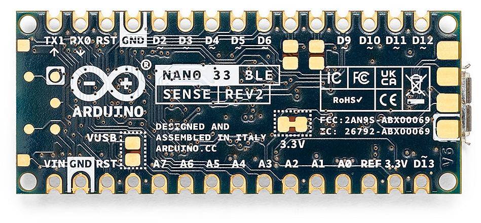 Arduino ABX00069 deska Nano BLE Sense Rev2 Nano ARM® Cortex®-M4 ...