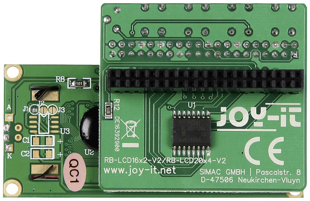 Joy-it RB-LCD-16x2 Display-modul 5.6 cm (2.22 tommer) 16 x 2 Pixel Passer til: Raspberry Pi® købe