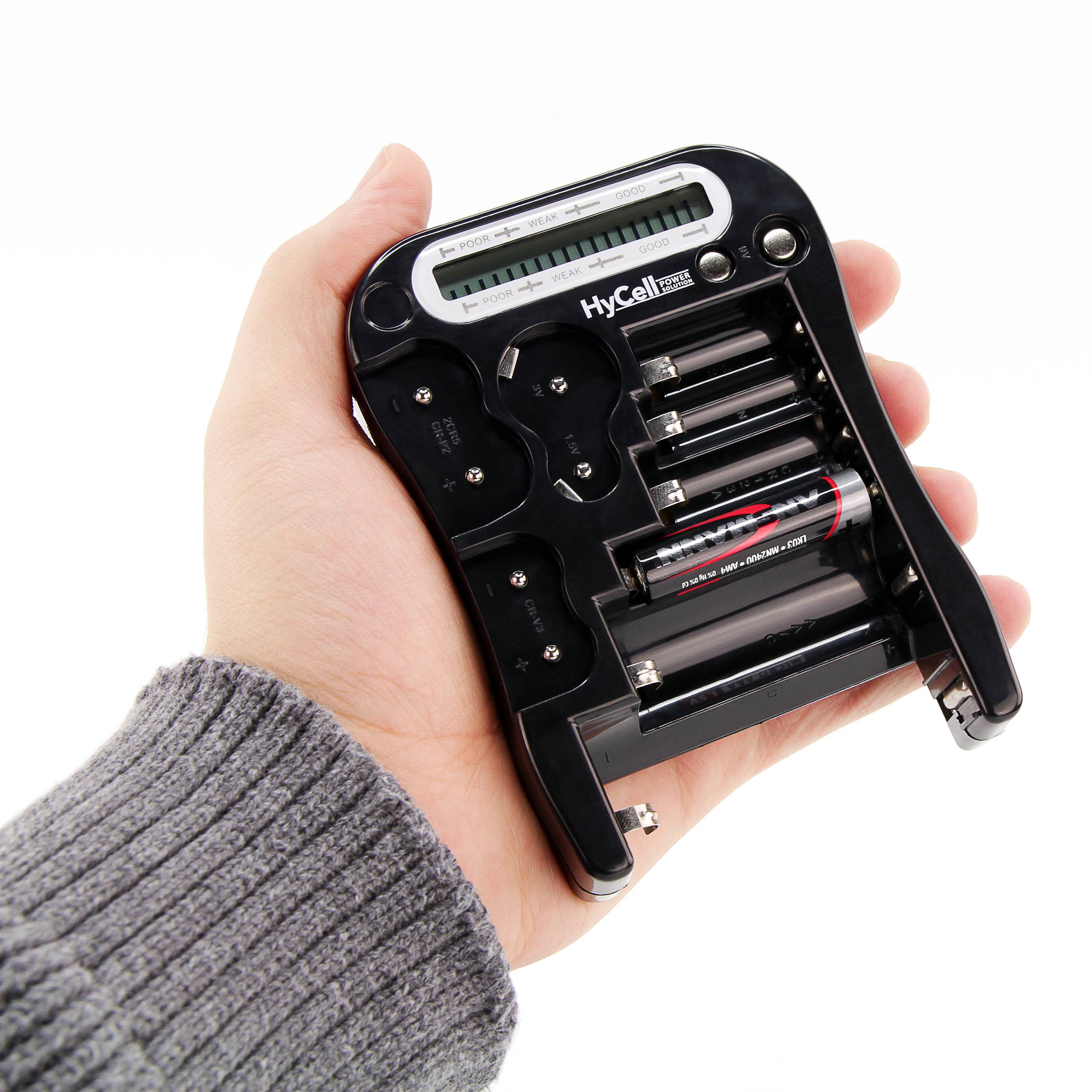 HyCell Batteritester Batterietester LCD Måleområde (batteritester) 1,5 ...