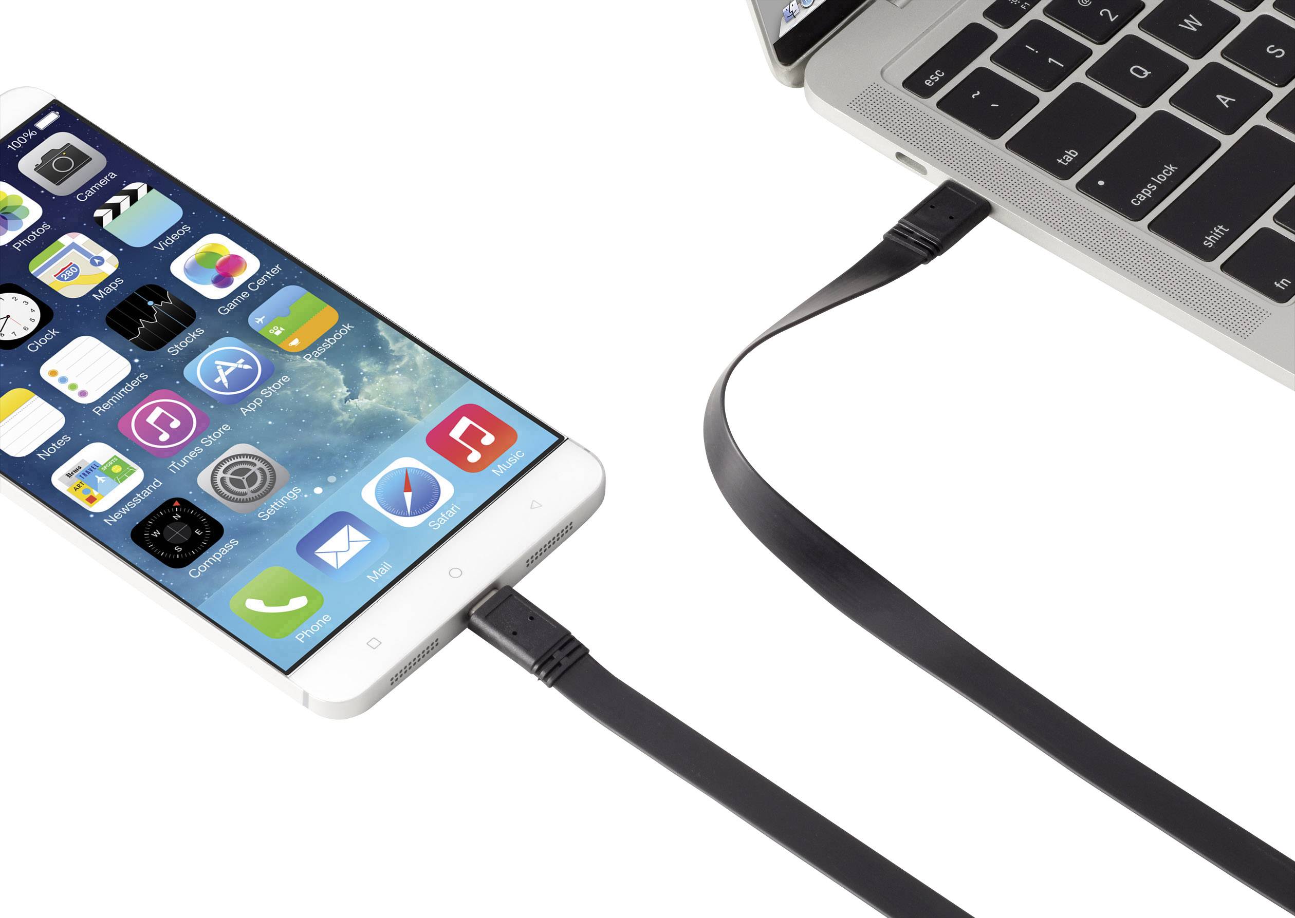 Renkforce USB-kabel USB 3.2 Gen1 (USB 3.0) USB-C® stik, USB-C® stik 0. ...