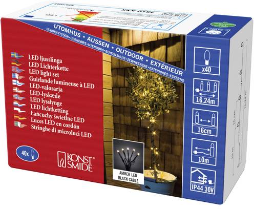 Konstsmide 3810-800 Mikro-lyskæde Udvendigt EEK: G (A - G) via ...