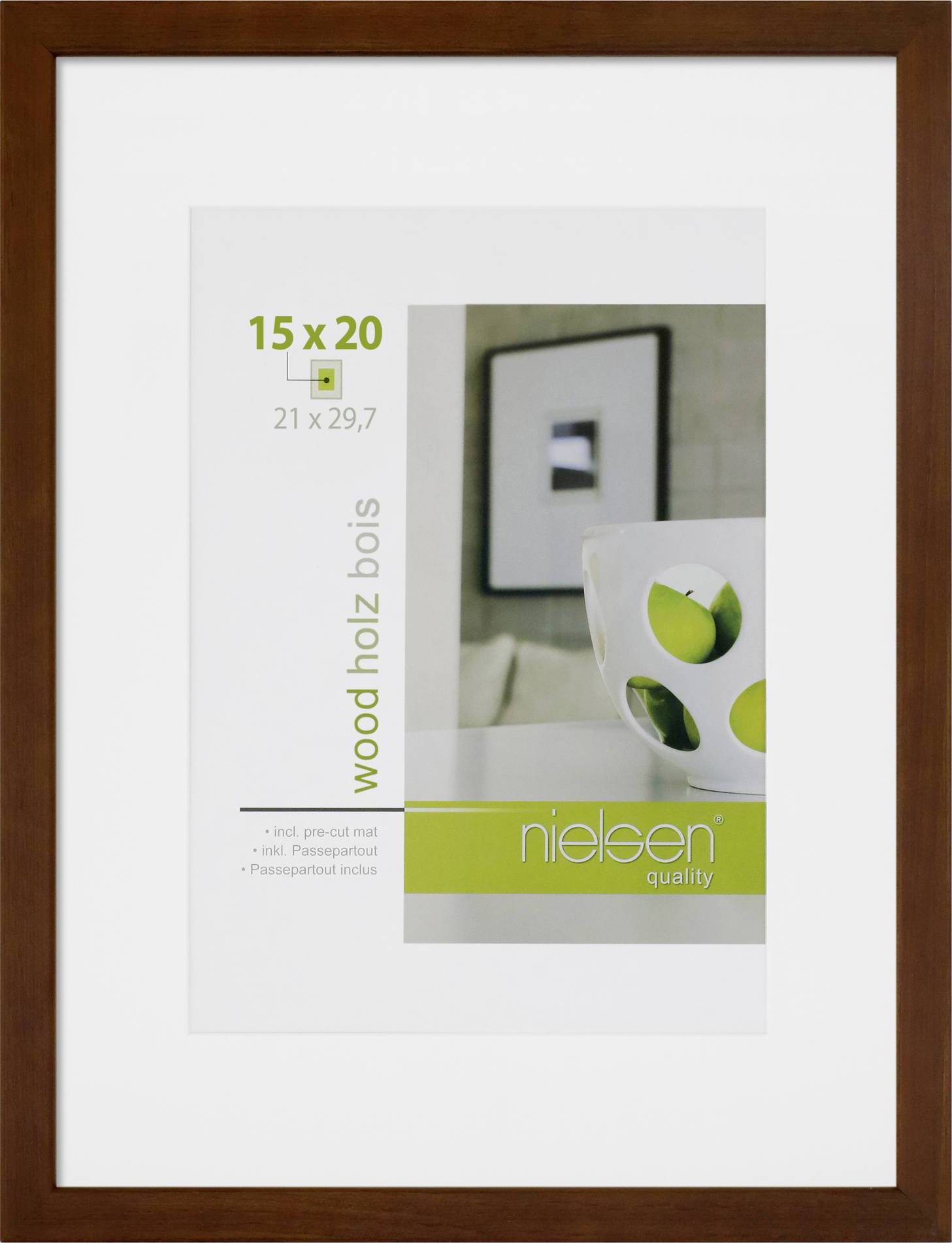 Nielsen Design 8988049 Billede skifteramme Papirformat: DIN A4 Brun købe