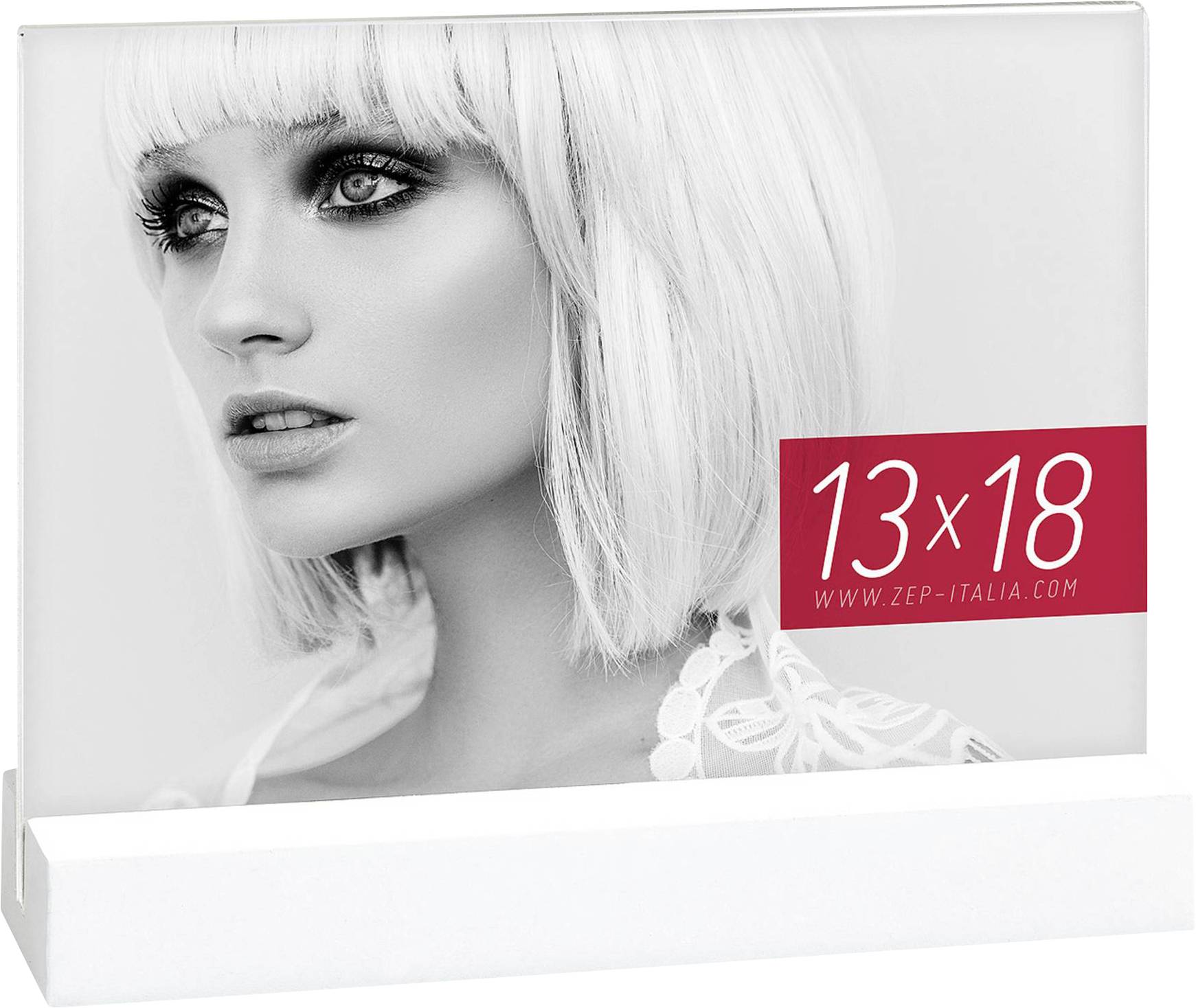 ZEP AQ657W Billede skifteramme Papirformat: 13 x 18 cm Hvid købe