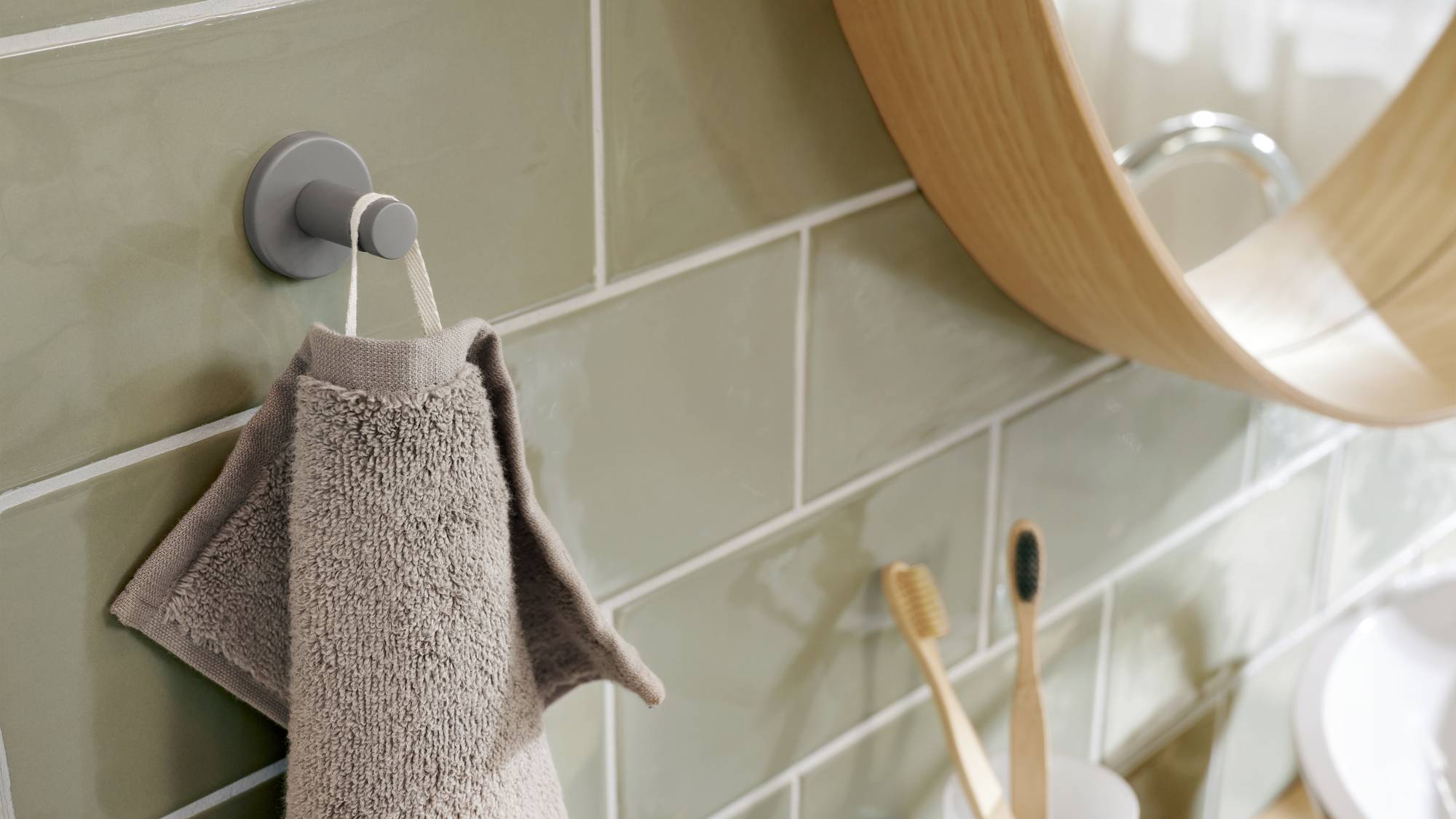 tesa MOON GREY Håndklædekroge Lim Metal købe