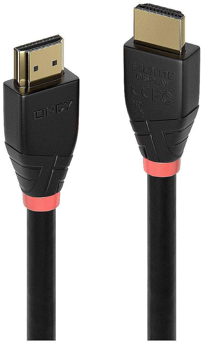 LINDY HDMI Tilslutningskabel HDMI-A-stik, HDMI-A-stik 30.00 m Sort ...