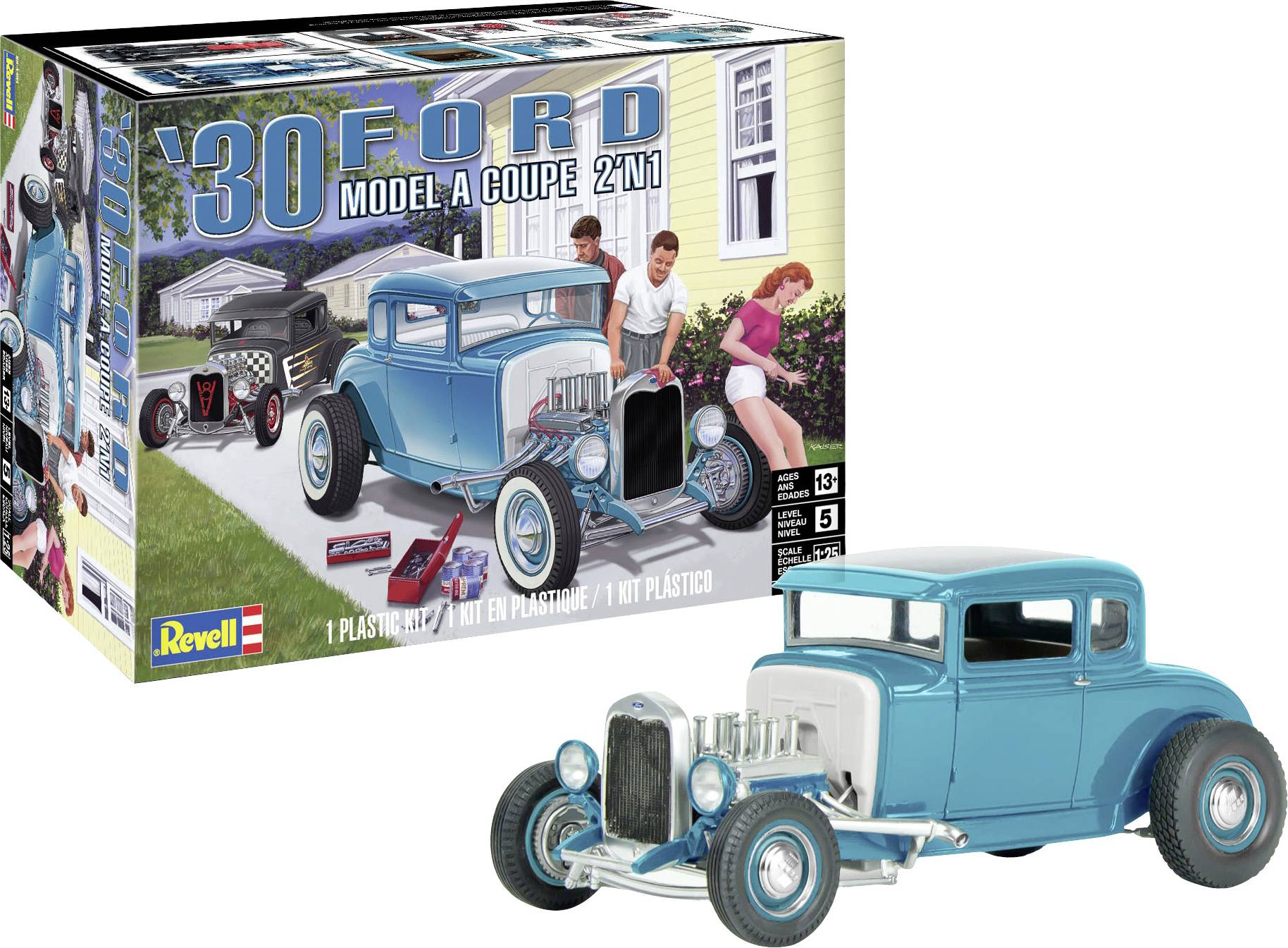 Revell 14464 1930 Ford Model A Coupé Bilmodel byggesæt 1:25 købe