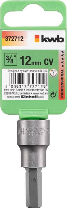 kwb 372712 Udvendig sekskant Topnøgle-bit-indsats 12 mm 1 stk. 3/8" købe