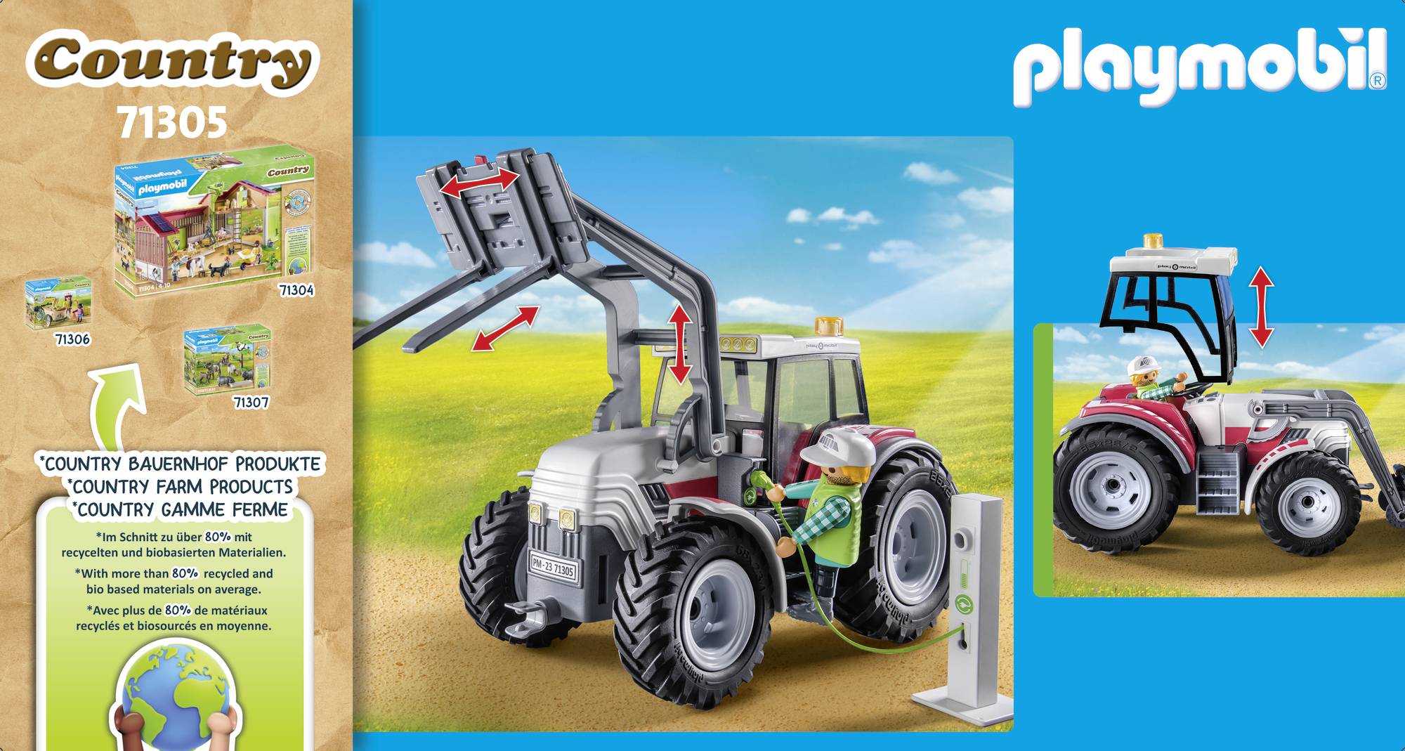 Playmobil® Country Stor traktor 71305 købe