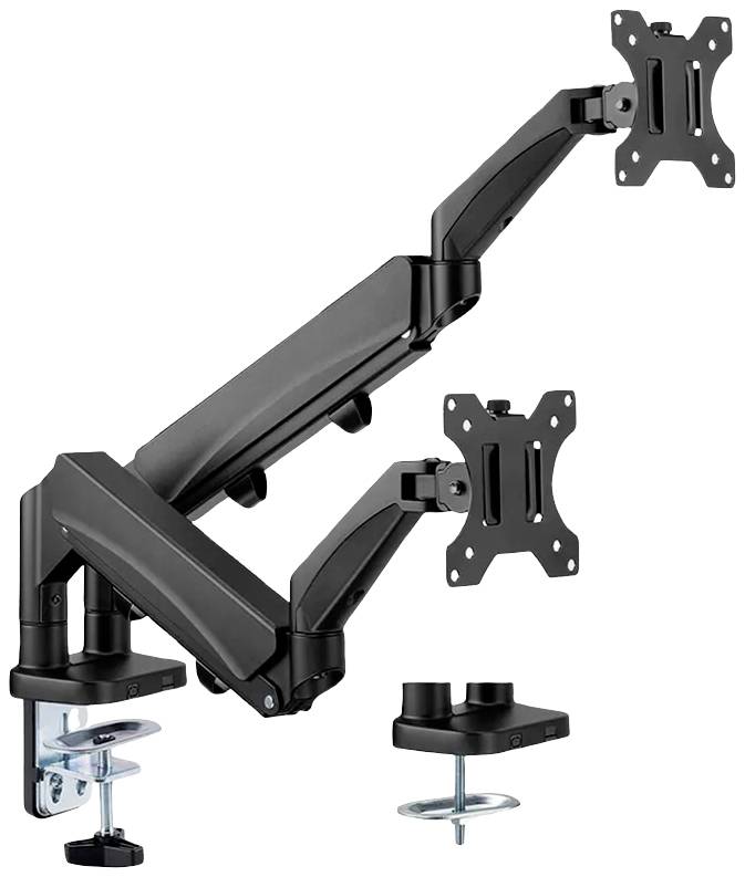 Value Dobbelt Skærm-bordslag 43,2 cm (17") - 81,3 cm (32") Sort Drejbar ...