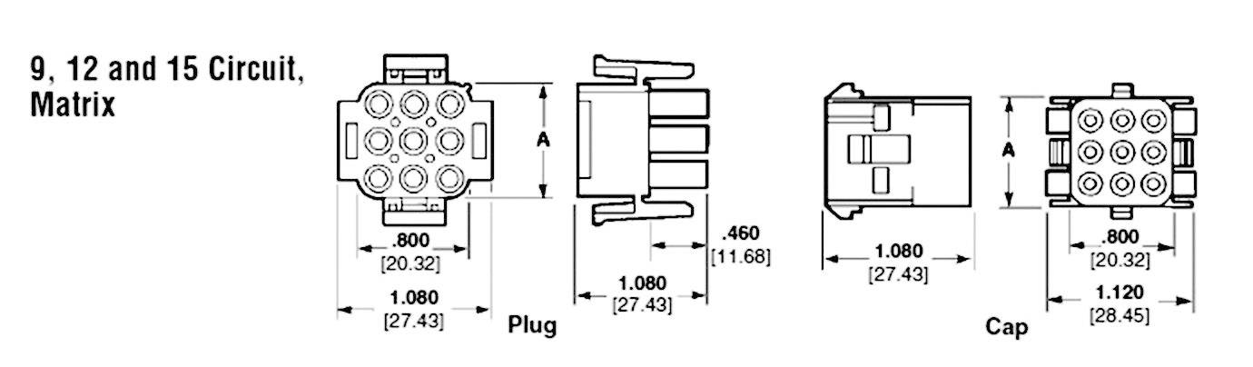 TE Connectivity Tilslutningskabinet-kabel Universal-MATE-N-LOK Samlet ...