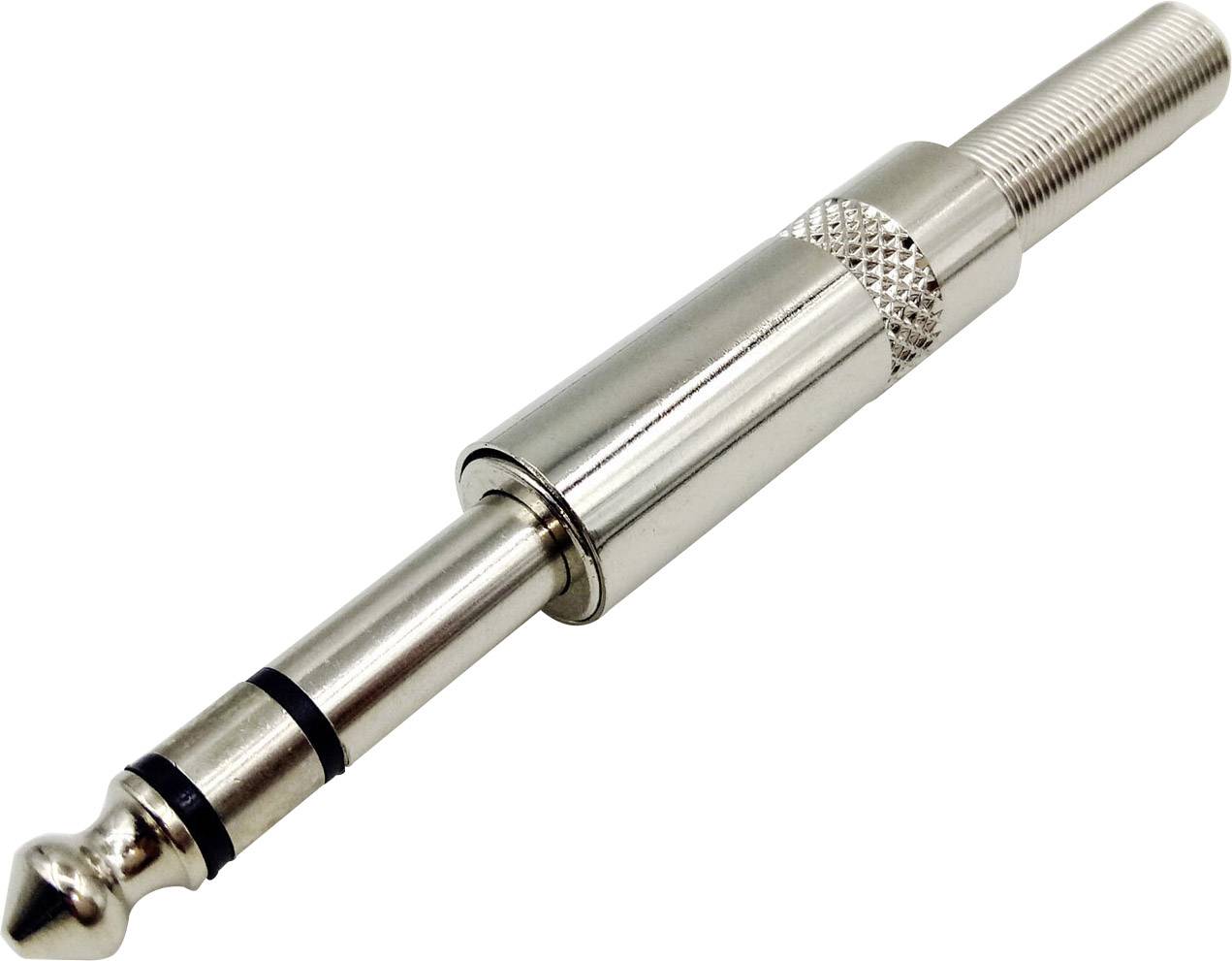 TRU COMPONENTS 1408830 Jack-stik 6,35 mm Stik, lige Poltal: 3 Stereo ...