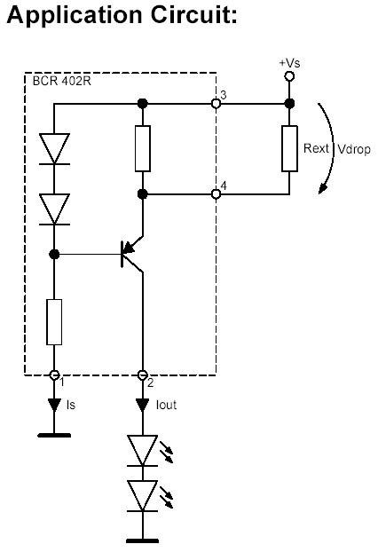 Infineon Technologies BCR402R PMIC - LED-driver Lineær SOT-143R-4 ...
