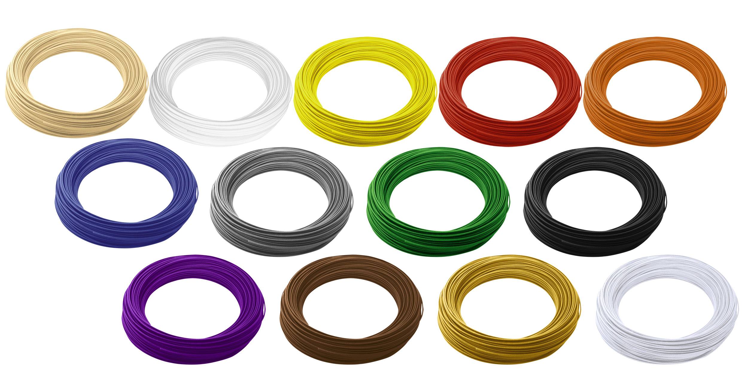 Filament-pakke Renkforce PLA-plast 1.75 mm Natur, Hvid, Gul, Rød ...