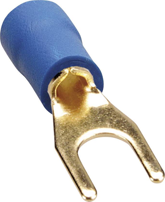 Sinuslive 10324 Gaffelkabelsko Hul-dia.=2.5 mm Delvist isoleret Blå 10 ...