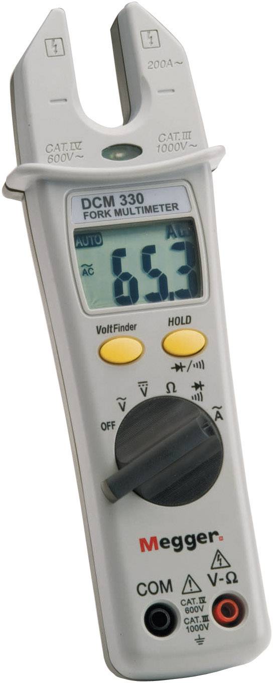 Megger 1000-219 Strømtang , Hånd-multimeter digital CAT III 1000 V, CAT ...