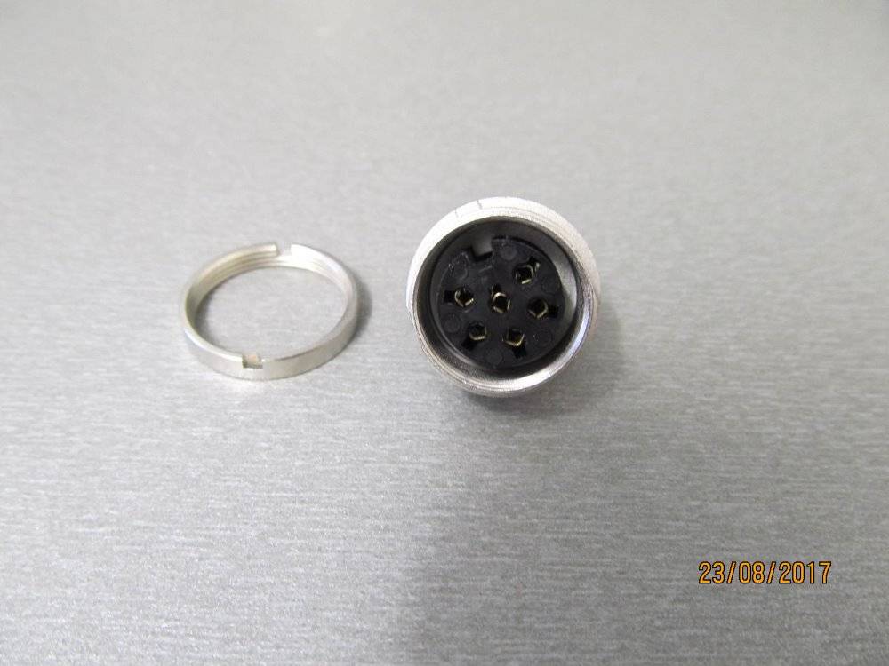 Lumberg KGV 60 DIN-rundstik Tilslutning, indbygning lodret Poltal: 6 ...