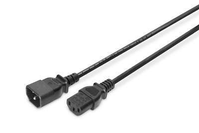 Digitus Strøm Kabel [1x IEC-stik C14 - 1x IEC-tilslutning C13] 5.00 m ...