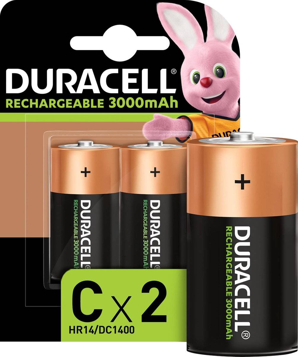 C-batteri R14 Duracell PreCharged NiMH 1.2 V 3000 mAh 2 stk købe