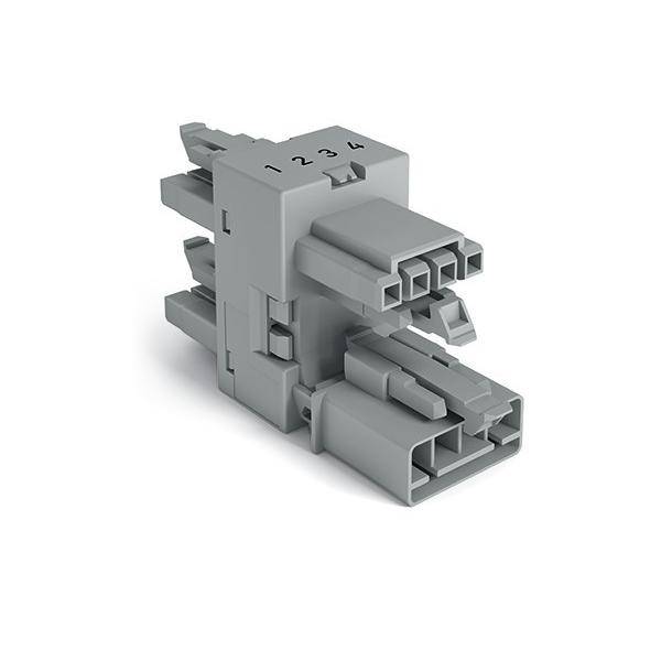 WAGO 890-1734 Fordelerblok 3-delt 890 Samlet poltal: 4 16 A Grå 50 stk købe