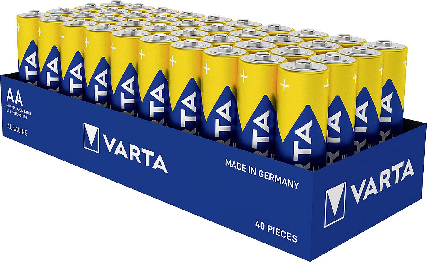 Varta VARTA Longlife Power AA Cube Pack24 Mignon (AA)-Batterie Alkali ...