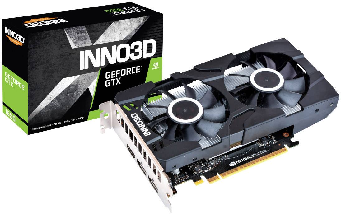 Inno 3D Grafikkarte Nvidia GeForce GTX1650 Twin X2 4 GB GDDR5-RAM PCIe ...