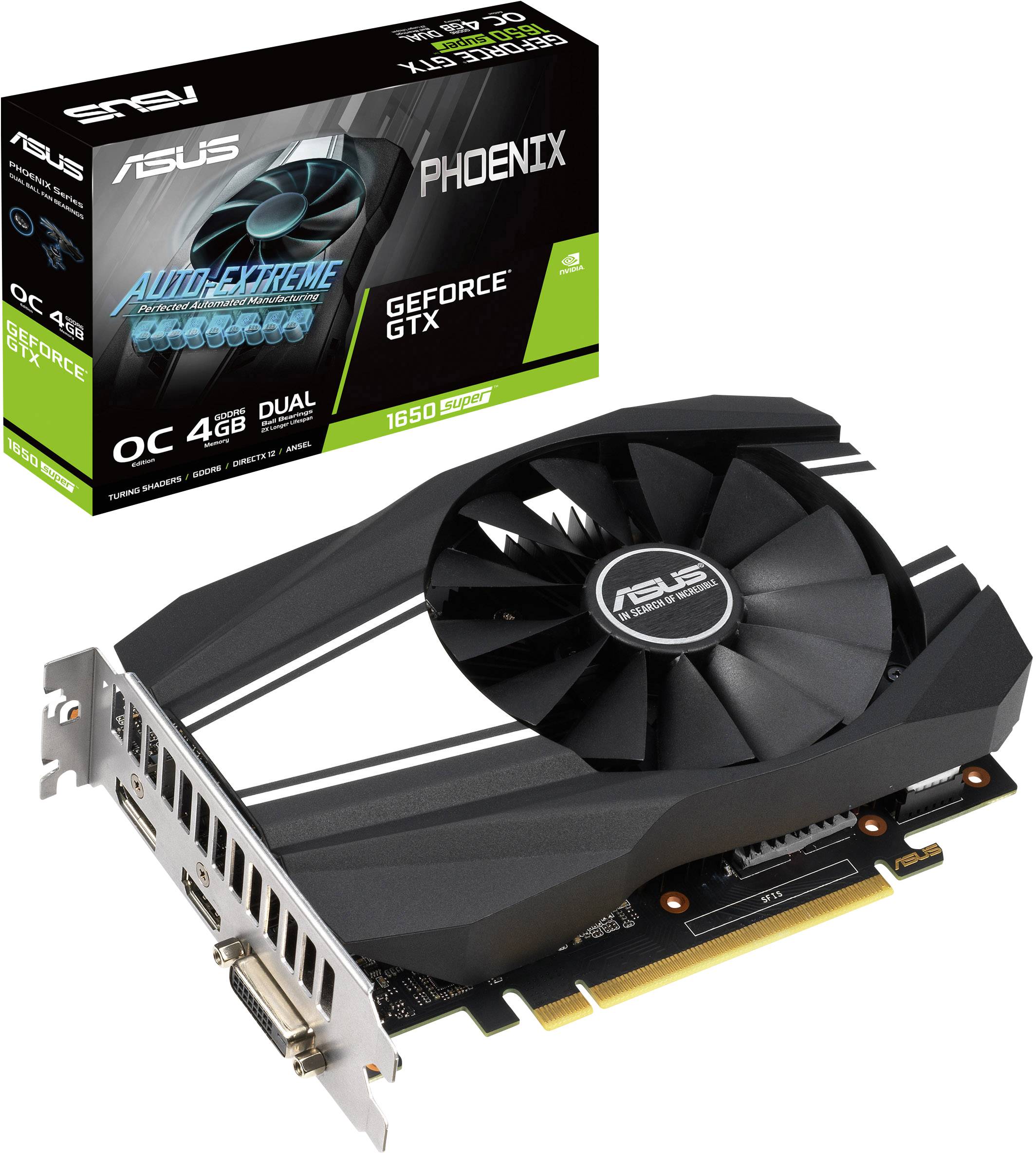 Asus Grafikkarte Nvidia GeForce GTX1650 SUPER 4 GB GDDR6-RAM PCIe x16 ...