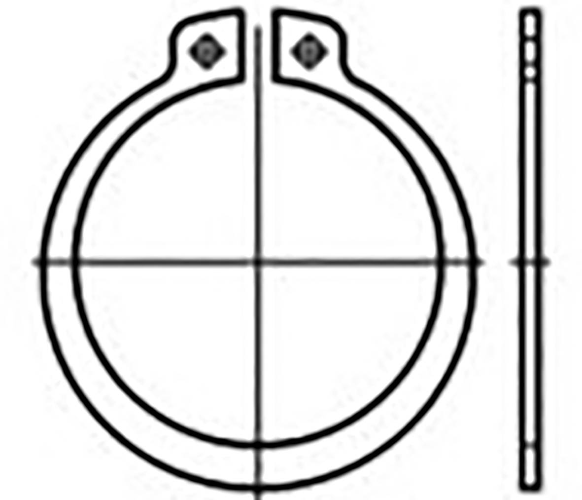 TOOLCRAFT 3 D471 194743 Sicherungsringe Innen-Durchmesser: 2.7 mm DIN ...