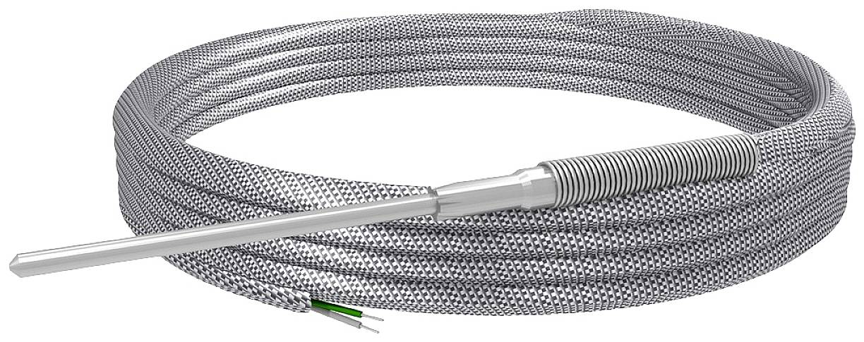 Jumo Temperatursensor Fühler-Typ Pt100 -50 bis 400 °C Fühler-Länge 100 ...