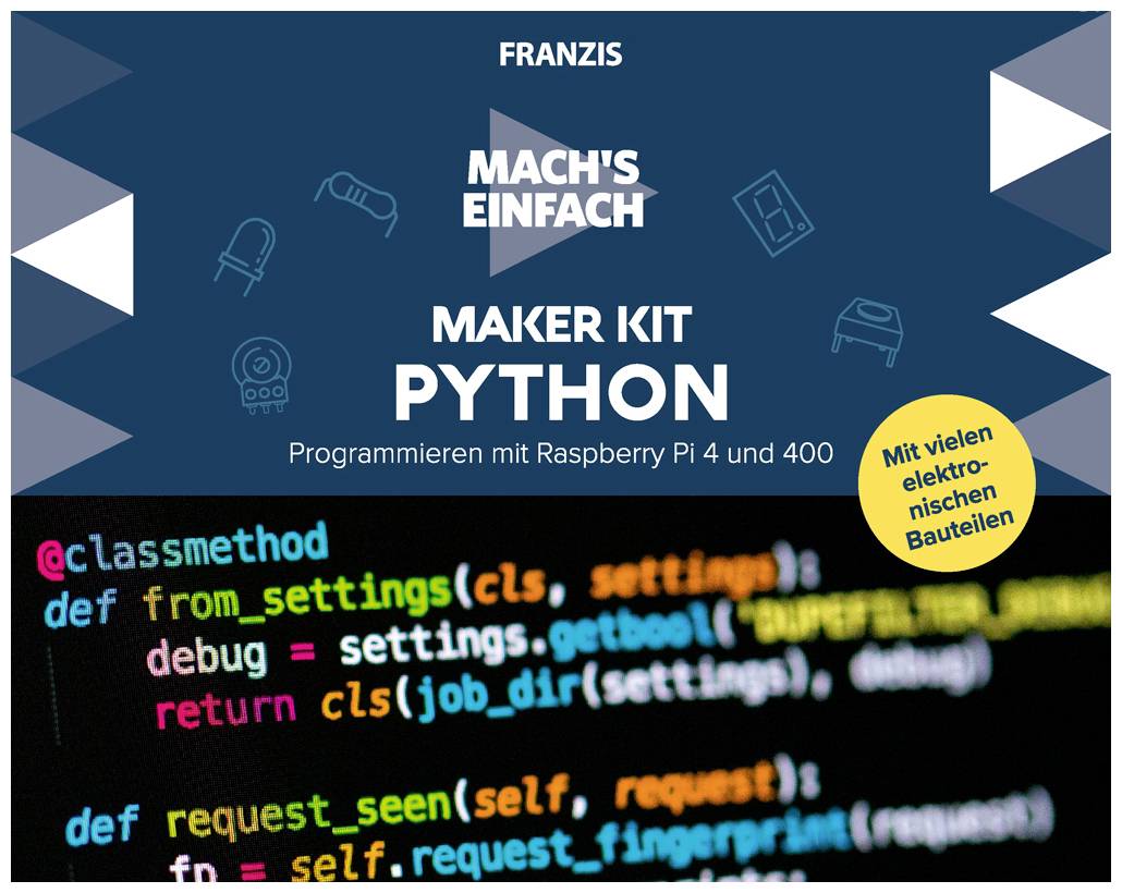 Franzis Verlag 67183 Maker Kit Python Programmieren, Raspberry Pi Maker ...