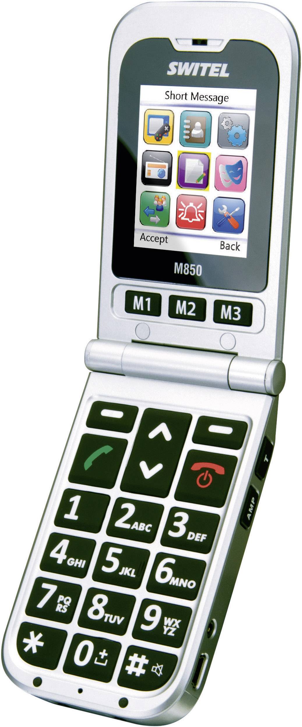 Téléphone portable à grandes touches Switel M850 | Conrad.fr