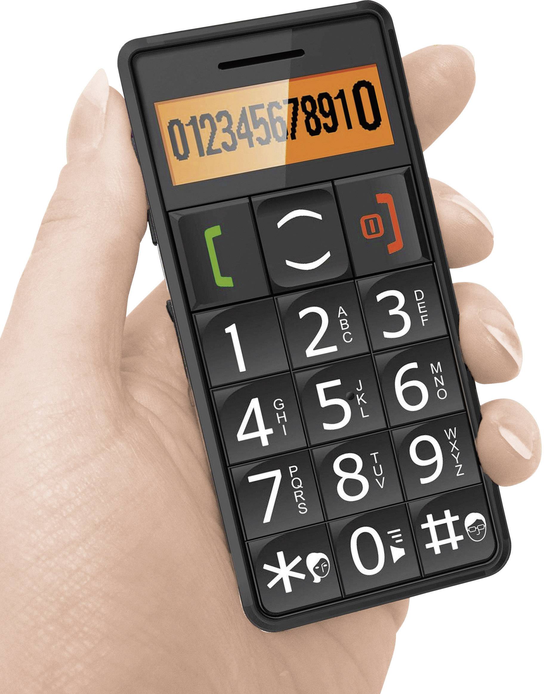 Téléphone mobile grosses touches GSM10 | Conrad.fr