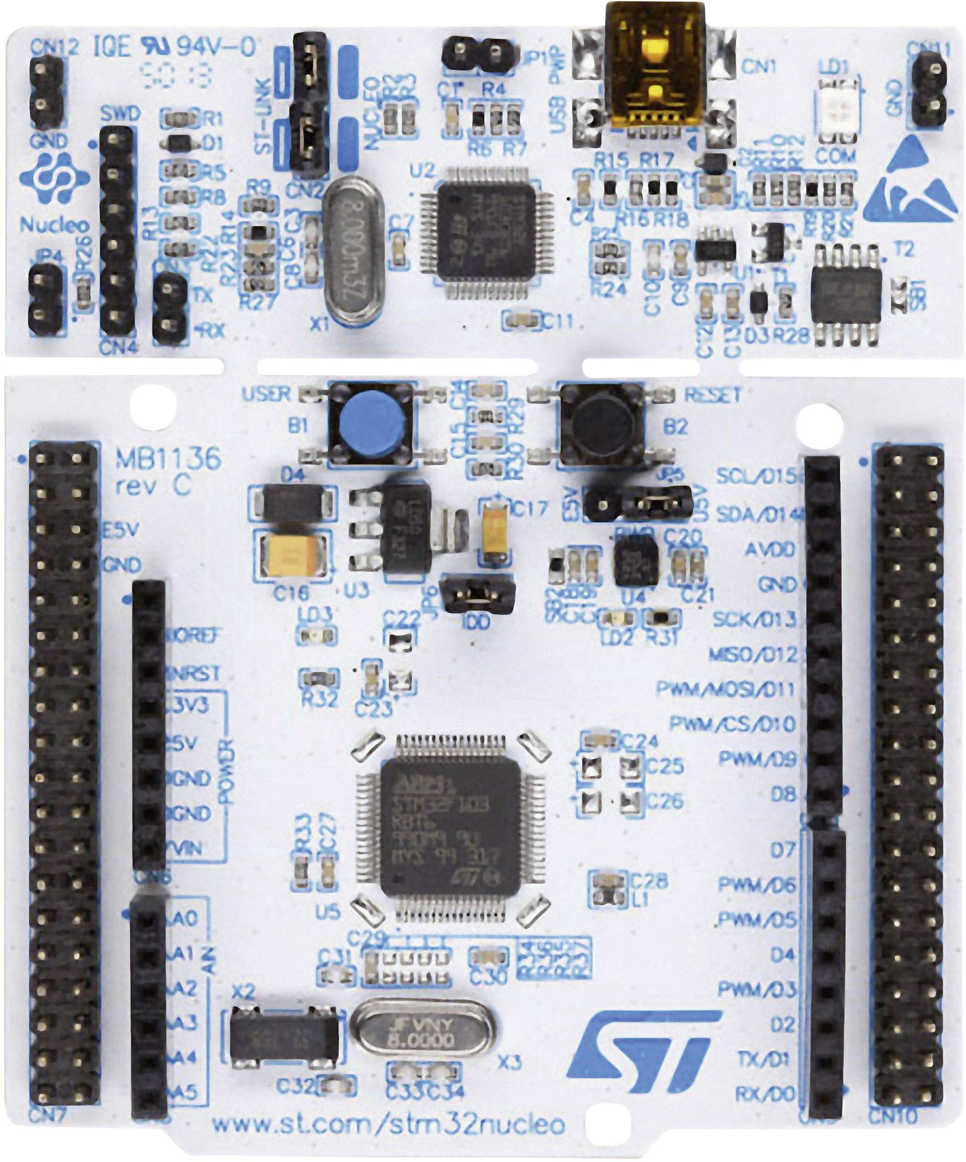 STMicroelectronics NUCLEO-F103RB Entwicklungsboard NUCLEO-F103RB STM32 F1 Series kaufen