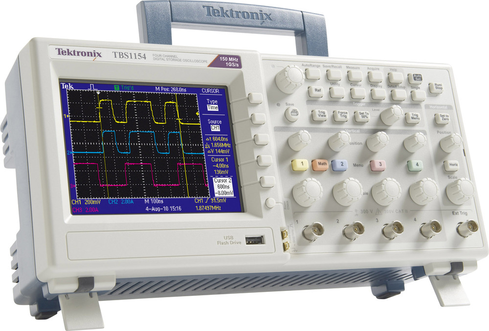 Digital-Oszilloskop Tektronix TBS1064 60 MHz 4-Kanal 1 GSa/s 2.5 kpts 8 ...