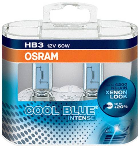 OSRAM Halogen Leuchtmittel COOL BLUE® INTENSE HB3 60 W