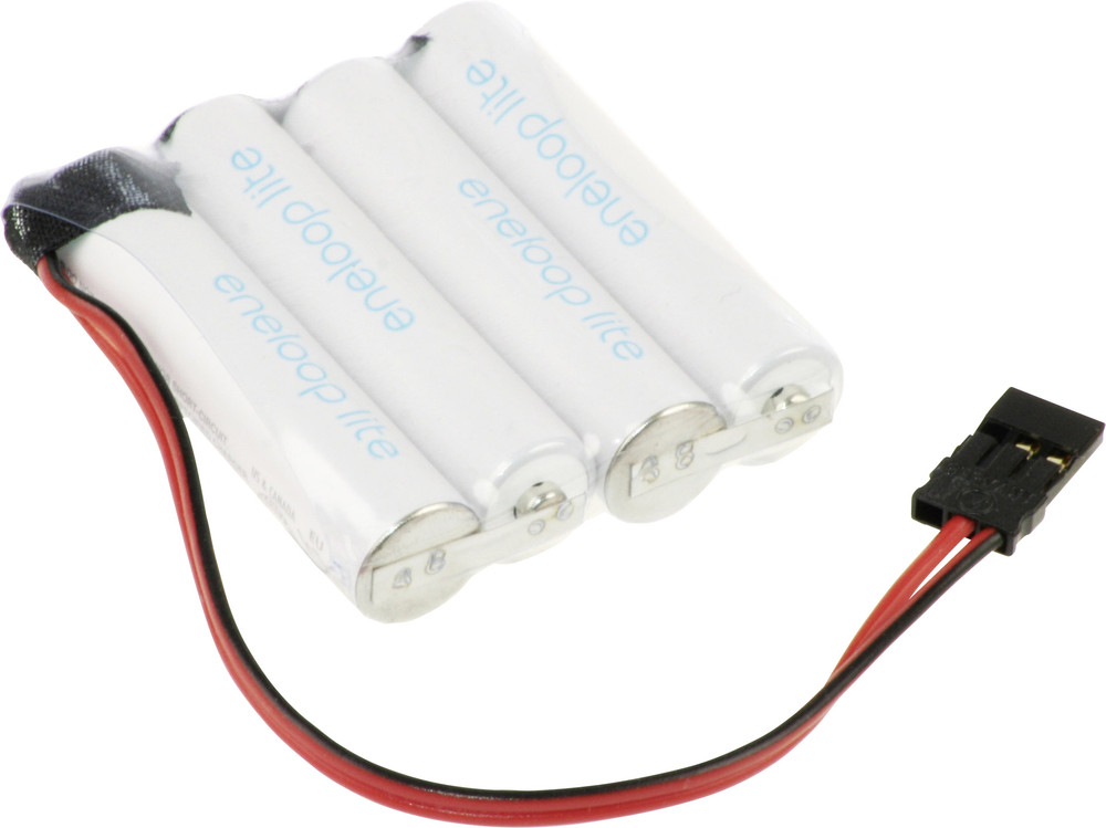Akkupack 4x Micro Aaa Kabel Stecker Nimh Panasonic Eneloop Lite