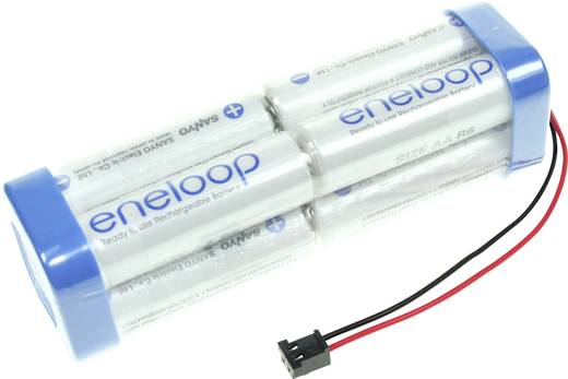 Akkupack 8x Mignon Aa Kabel Stecker Nimh Panasonic Eneloop