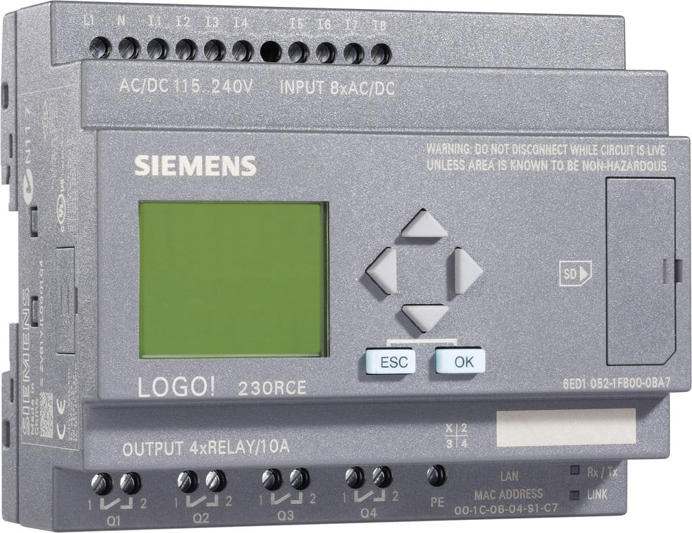 SPS-Steuerungsmodul Siemens LOGO! 12/24RCE 0BA7 6ED1052-1MD00-0BA7 12 V ...