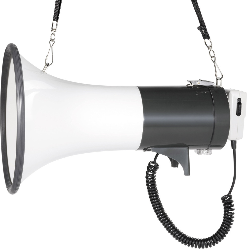 SpeaKa Professional JE-583 Megaphon mit Handmikrofon, mit Haltegurt ...