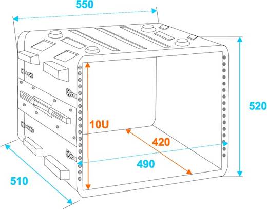 KR-19 19 Zoll Rack 10 HE Kunststoff inkl. Griff kaufen