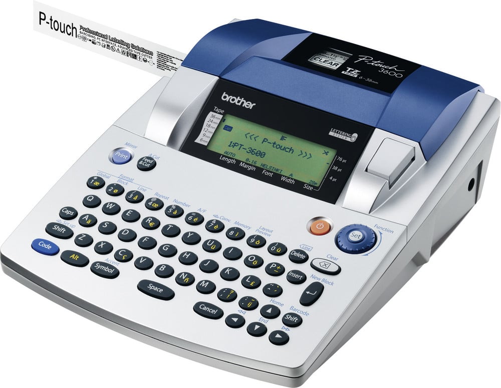 Brother P-touch 3600 Beschriftungsgerät Geeignet für Schriftband: TZe ...