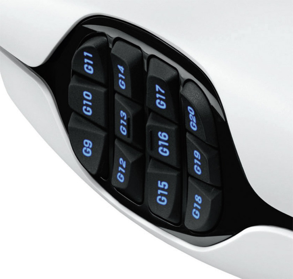 Logitech G600 MMO Gaming Mouse/White Weiß kaufen