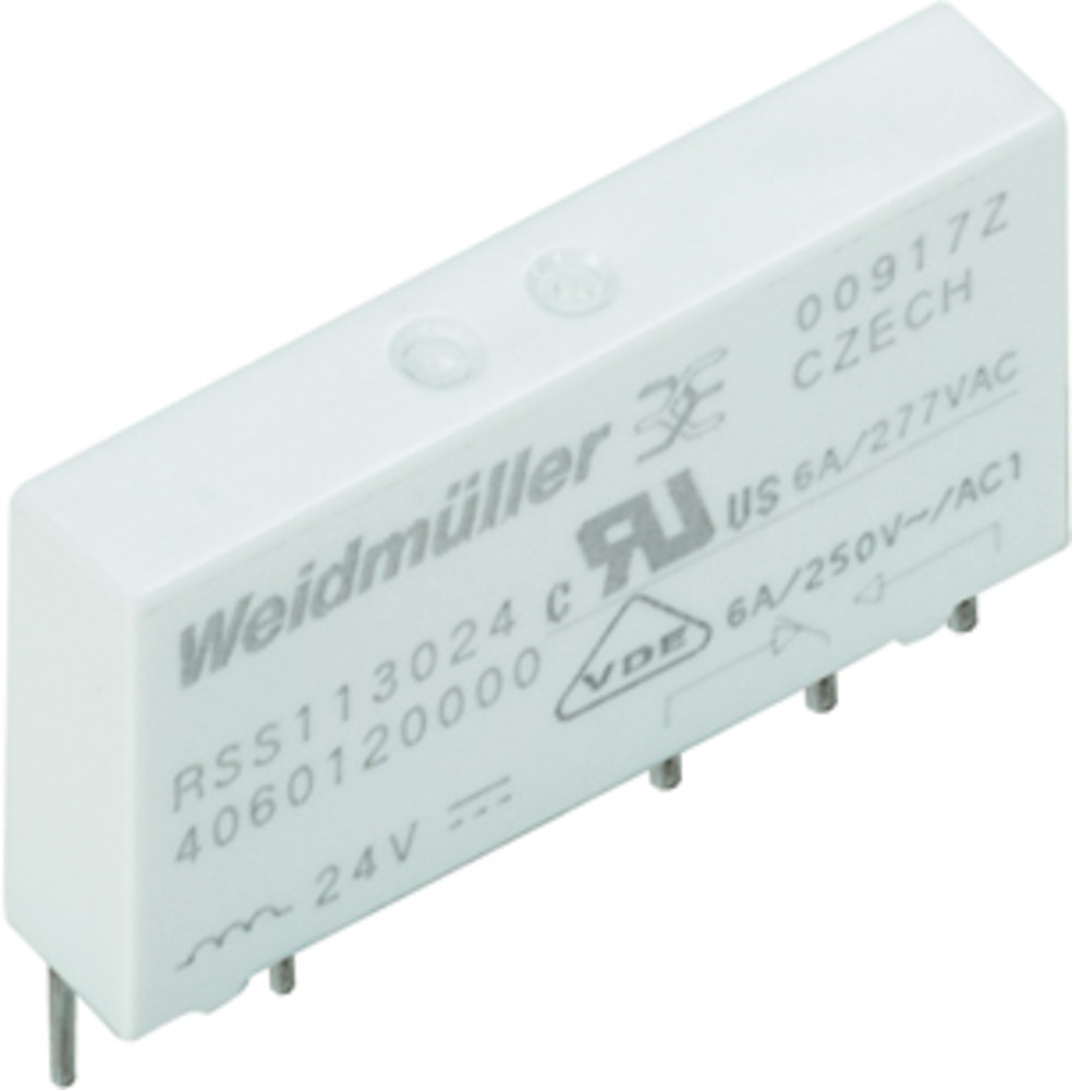 Weidmüller RSS113024 24VDC-REL1U Steckrelais 24 V/DC 6 A 1 Wechsler 20 ...