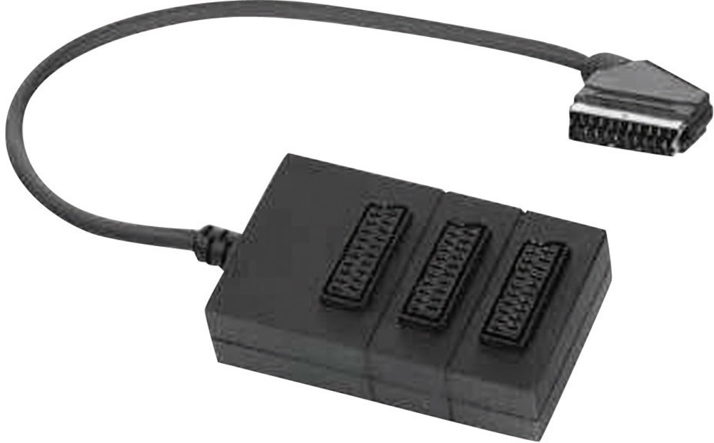 SCART 3-fach Verteiler [1x SCART-Stecker - 3x SCART-Buchse] 0.20 m ...