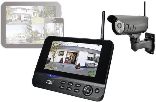 dnt QuattSecure IP 52207 IP-Überwachungskamera-Set 4-Kanal mit 1 Kamera ...