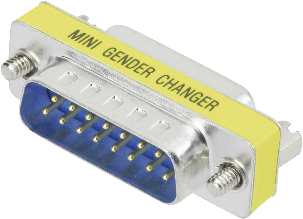 Amphenol D-SUB-Adapter D-SUB-Stecker 15pol. an D-SUB-Buchse 15pol.