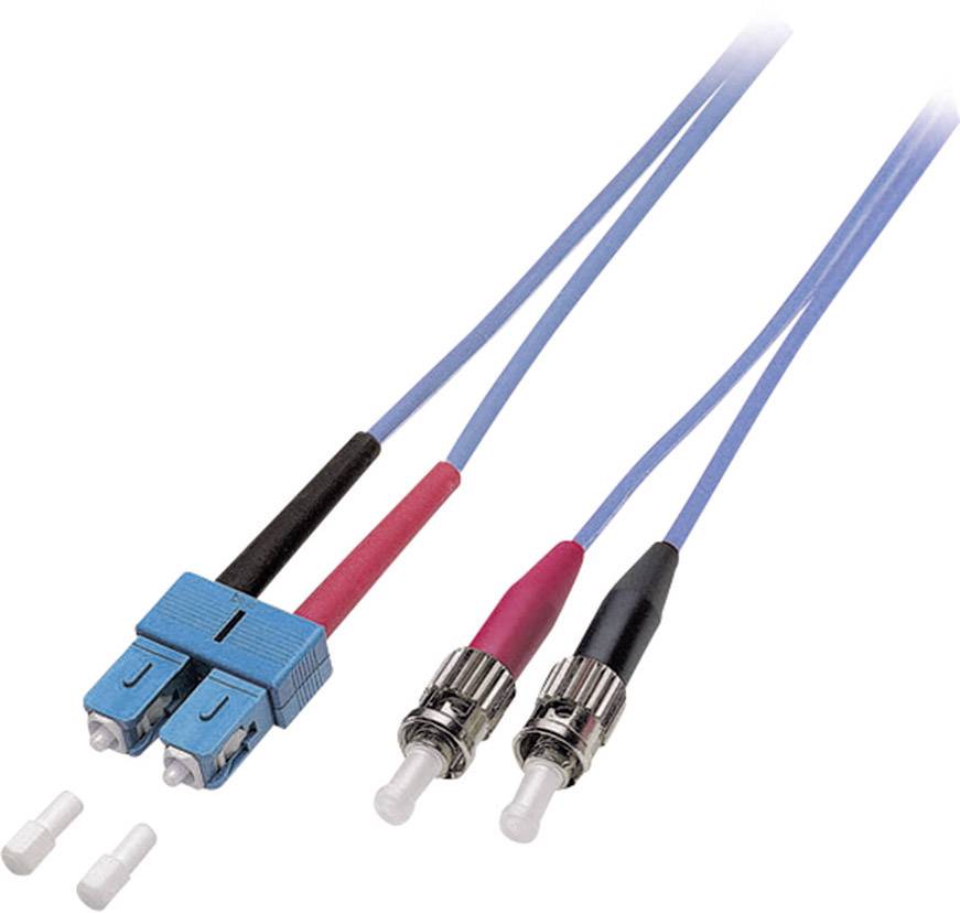EFB Elektronik Glasfaser LWL Anschlusskabel [1x SC-Stecker - 1x ST ...
